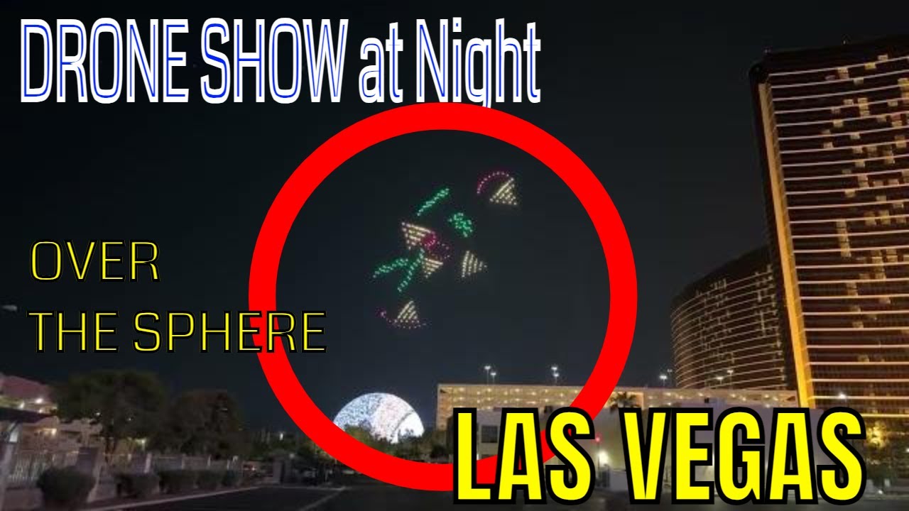 LAS VEGAS Lights in the Night SKY Drone Show Aliens who like to Perform ...