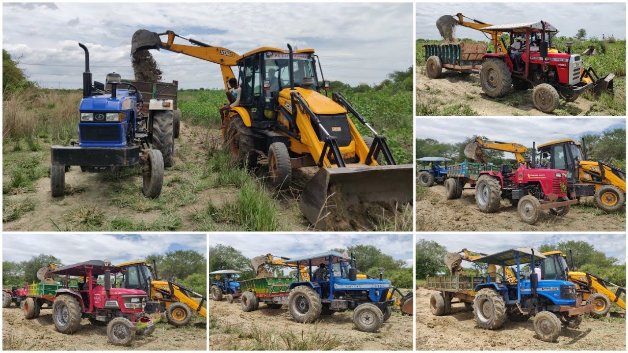 All company tractors and JCB machine pulling | Tractor vs JCB Videos ...