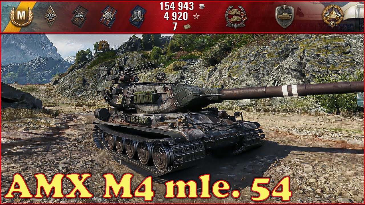AMX M4 mle. 54 - World of Tanks UZ Gaming - YouTube