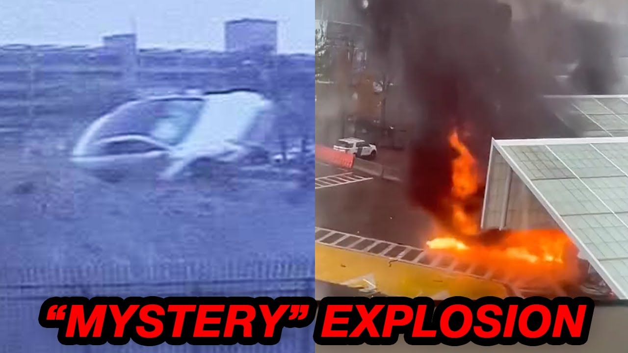 Explosion shuts down US border - YouTube