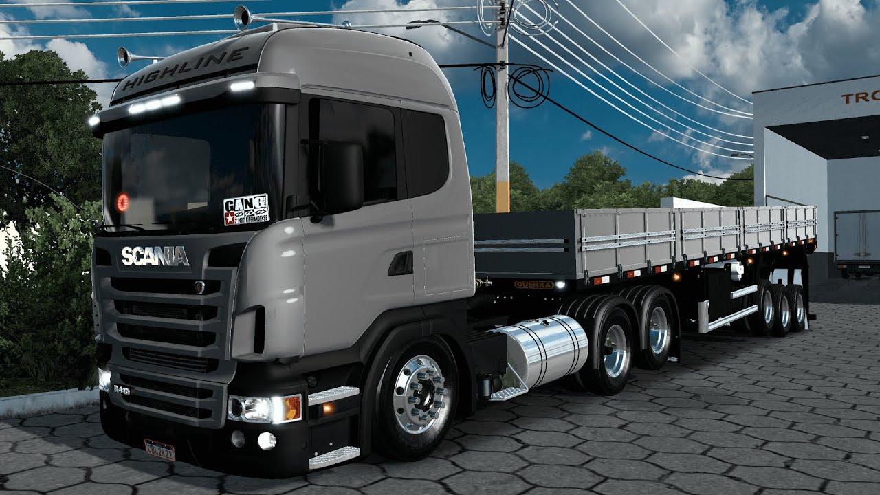 SCANIA HIGHLINE R440 NA GRANEL GUERRA - MOD GRÁTIS ETS2 1 49 - YouTube