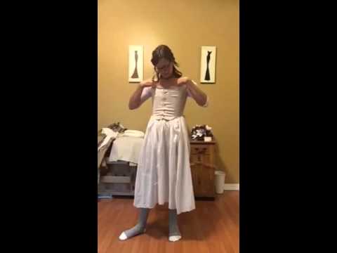 Getting Dressed in the 18th Century - YouTube
