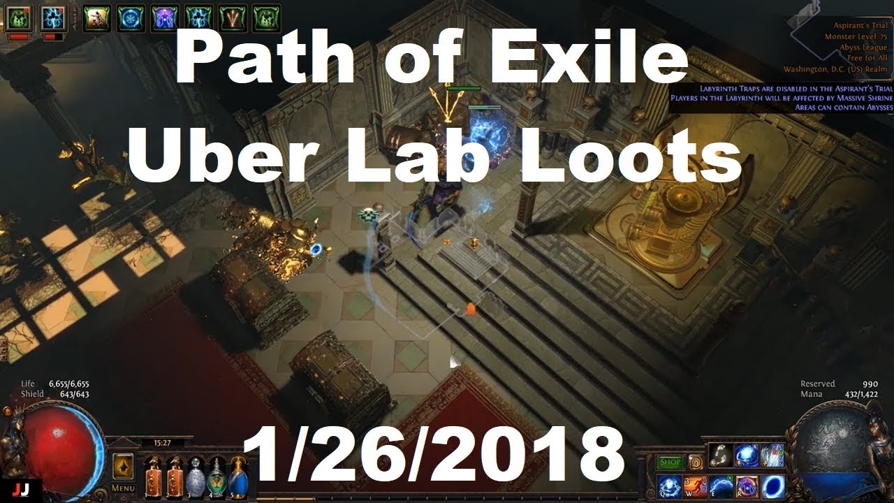Path of Exile Uber Lab Loots January 26th/2018 - YouTube