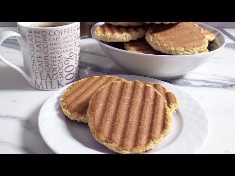 Crispy Galette Biscuits (from sandwich toaster) - YouTube
