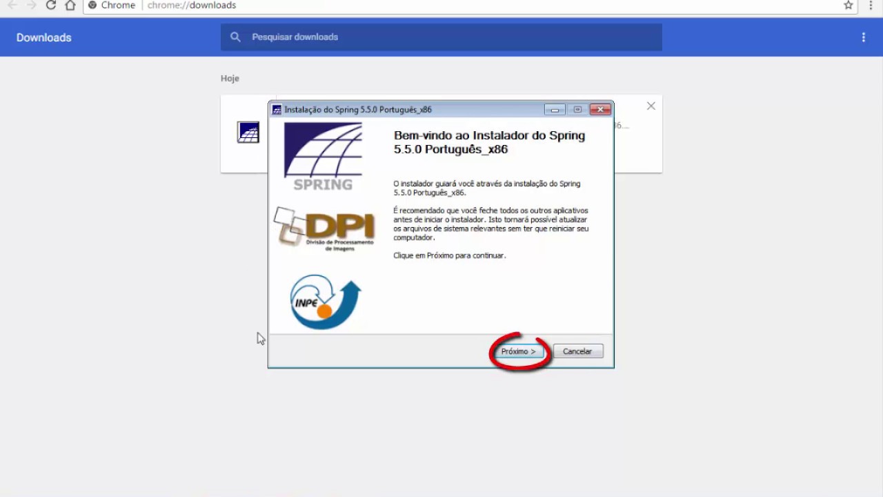 Instalando o SPRING/INPE - YouTube