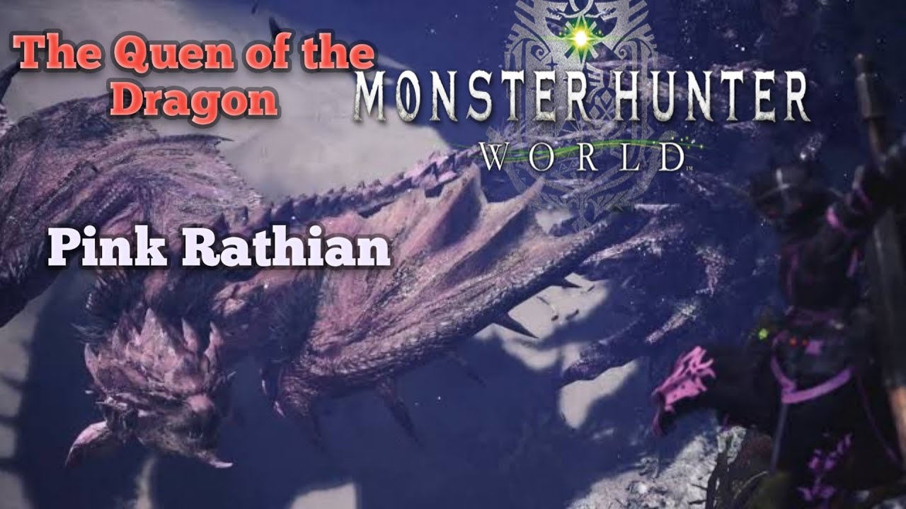 Mhw iceborne - solo hunt pink rathian - longsword gameplay - mhwi - YouTube