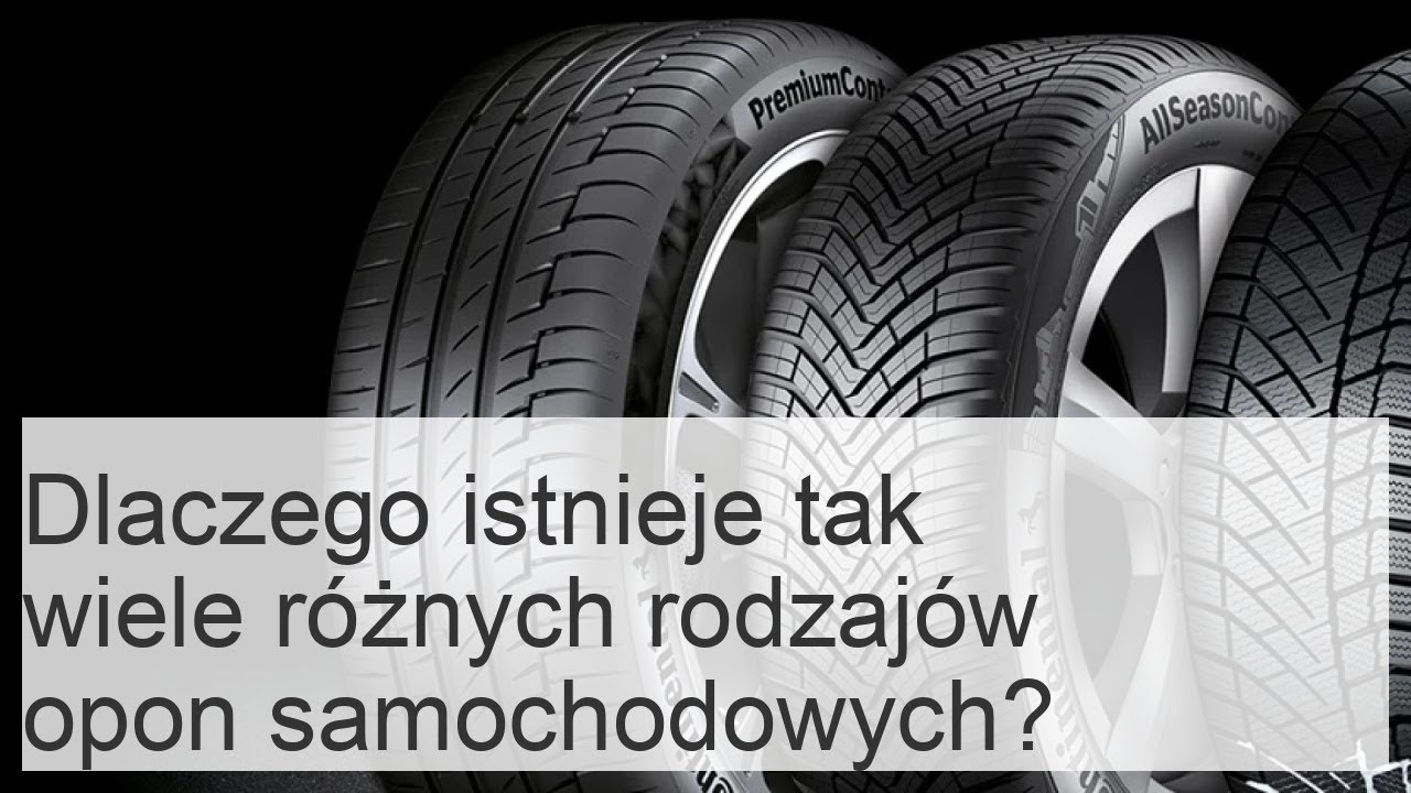 Rodzaje opon: Dlaczego tyle? - YouTube