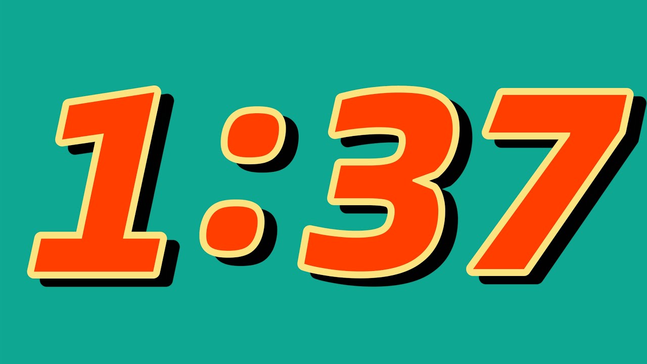 1 Minute and 37 Second Timer - YouTube