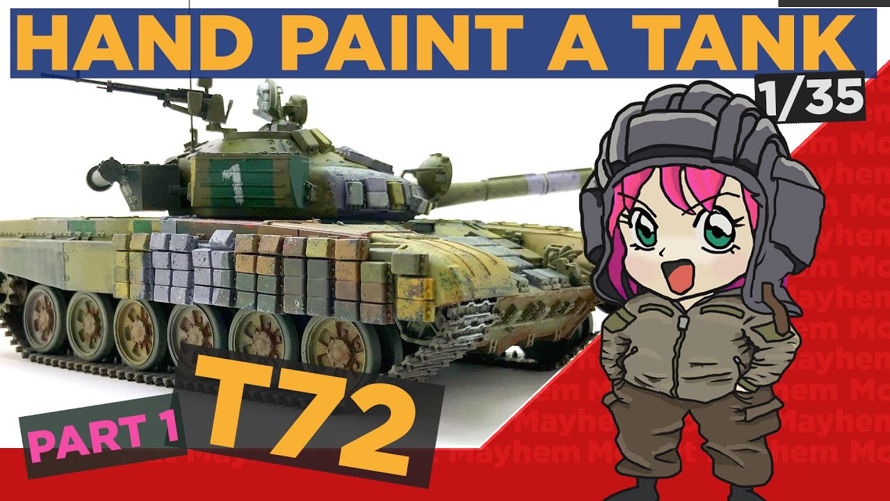 T72b 1/35 Hand Paint Video - YouTube