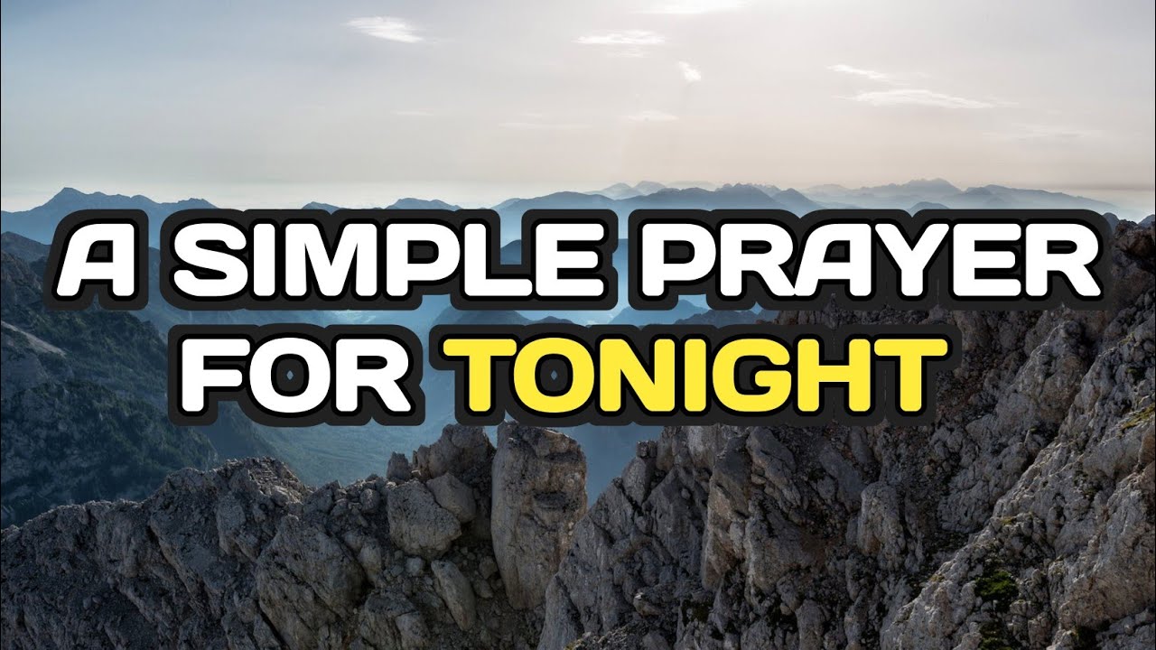 Simple prayer for restful sleep. daily Jesus night Prayer. - YouTube