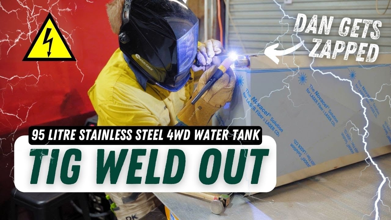 95 Litre Stainless Steel 4WD Water Tank TIG WELD OUT! - YouTube