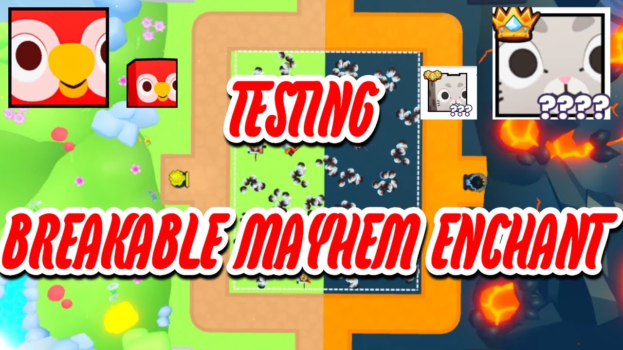 TESTING THE BREAKABLE MAYHEM ENCHANT! #ps99 #roblox @Xavaji Pet ...