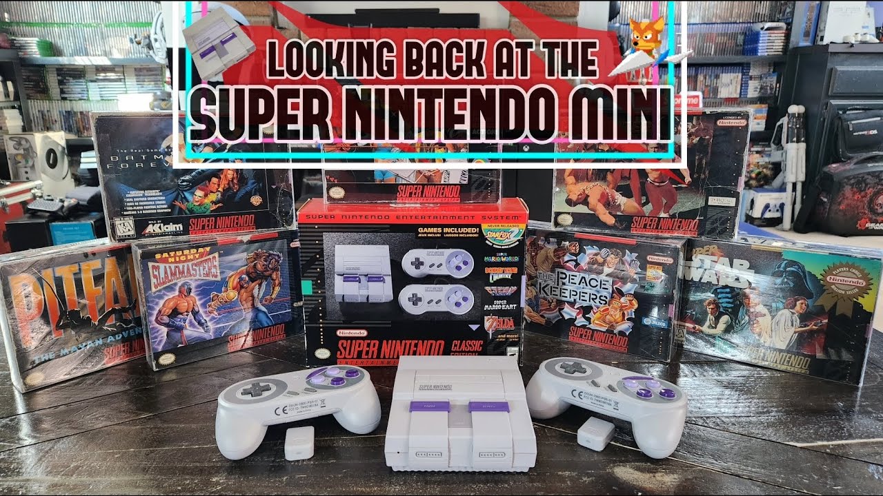 Super Nintendo Console Back