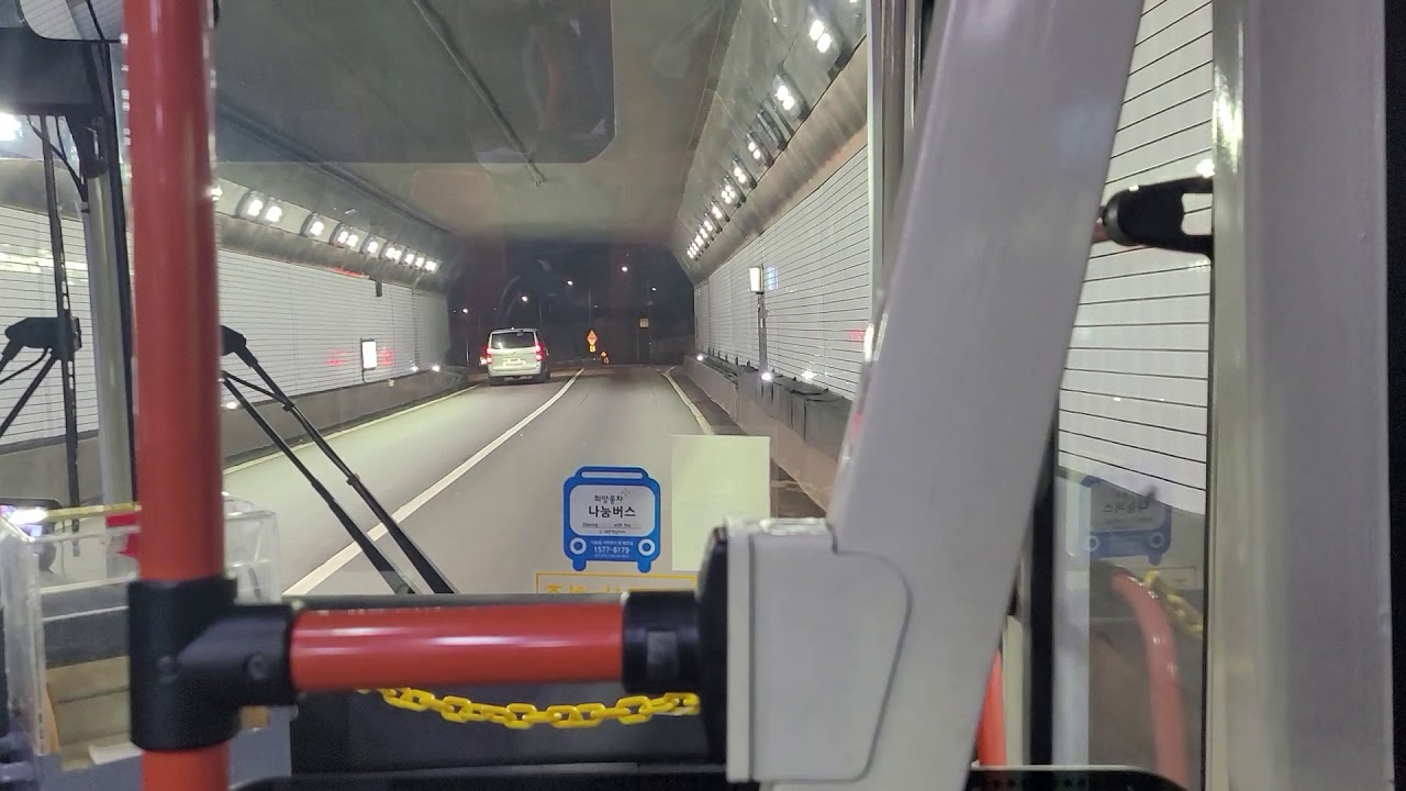 한국brt N37(심야) 주행영상 - YouTube