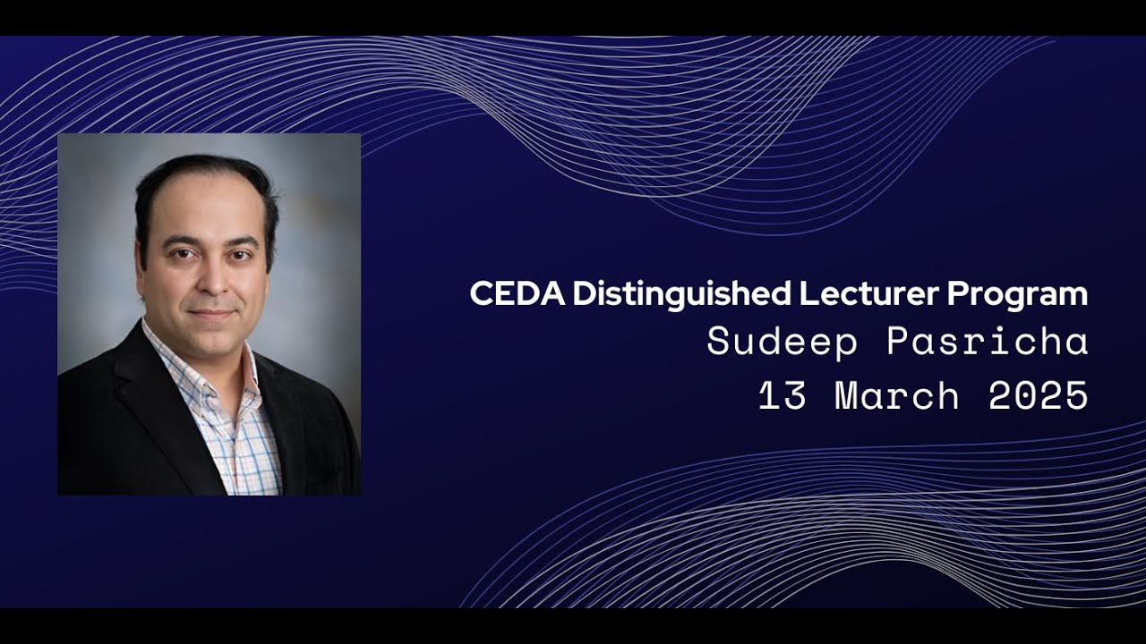 CEDA Distinguished Lecture Sudeep Pasricha - YouTube