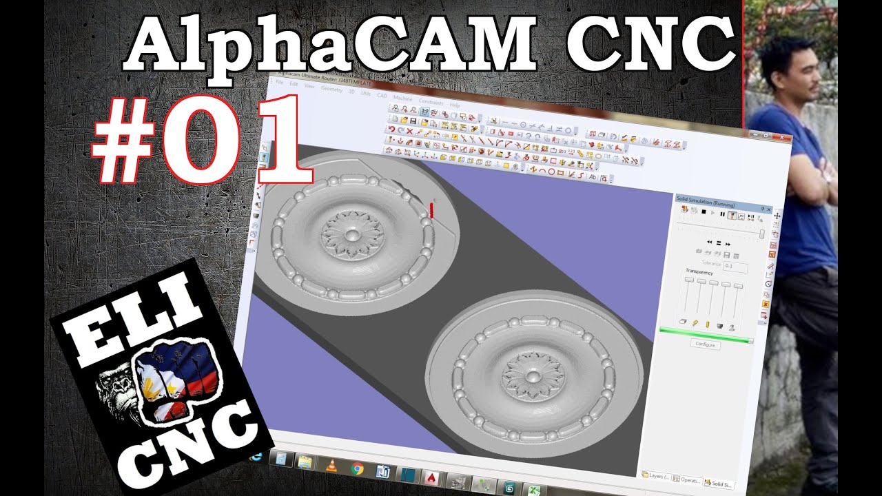 CNC VIDEO VLOG 603 / CNC MACHINING/ALPHACAM CIRCLE DESIGN/ COMPUTER NUMERIC CONTROL / 01 27, 25 ...