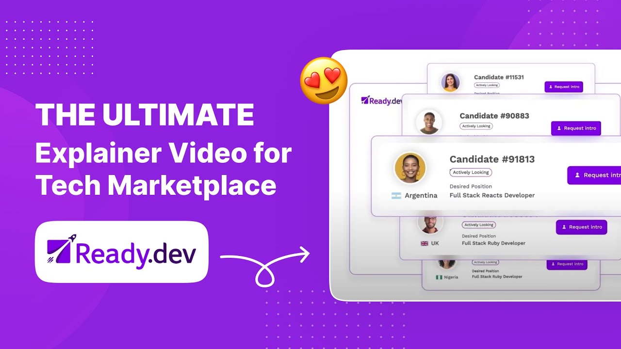 THE ULTIMATE Explainer Video for a Tech Marketplace - Ready.dev - YouTube