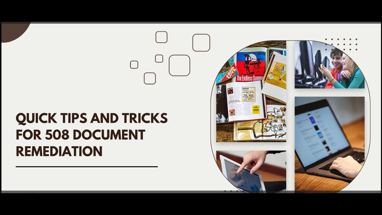 Quick Tips and Tricks for 508 Document Remediation - YouTube