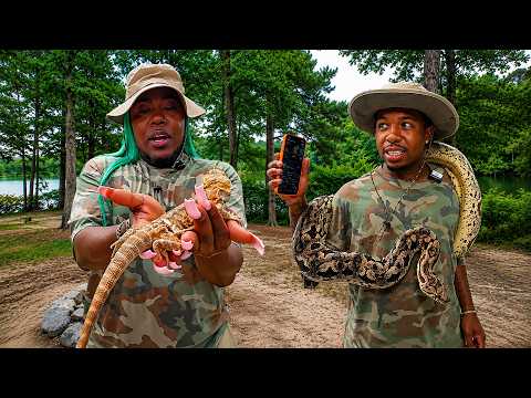 Deshae Frost beim Campen am Bach! MIT SAUCY SANTANA