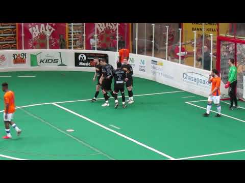 Baltimore Blast Jereme Raley goal vs Mississauga Metrostars. Indoor ...