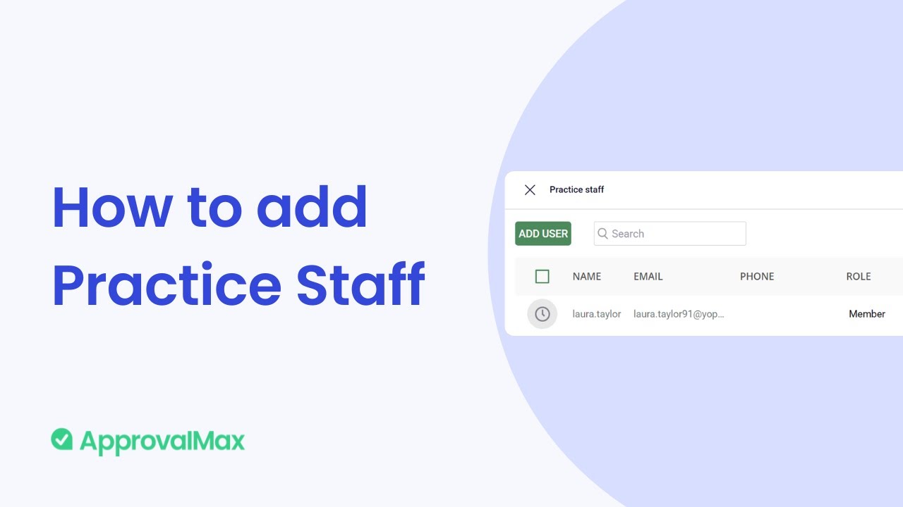 How to add Practice Staff - YouTube