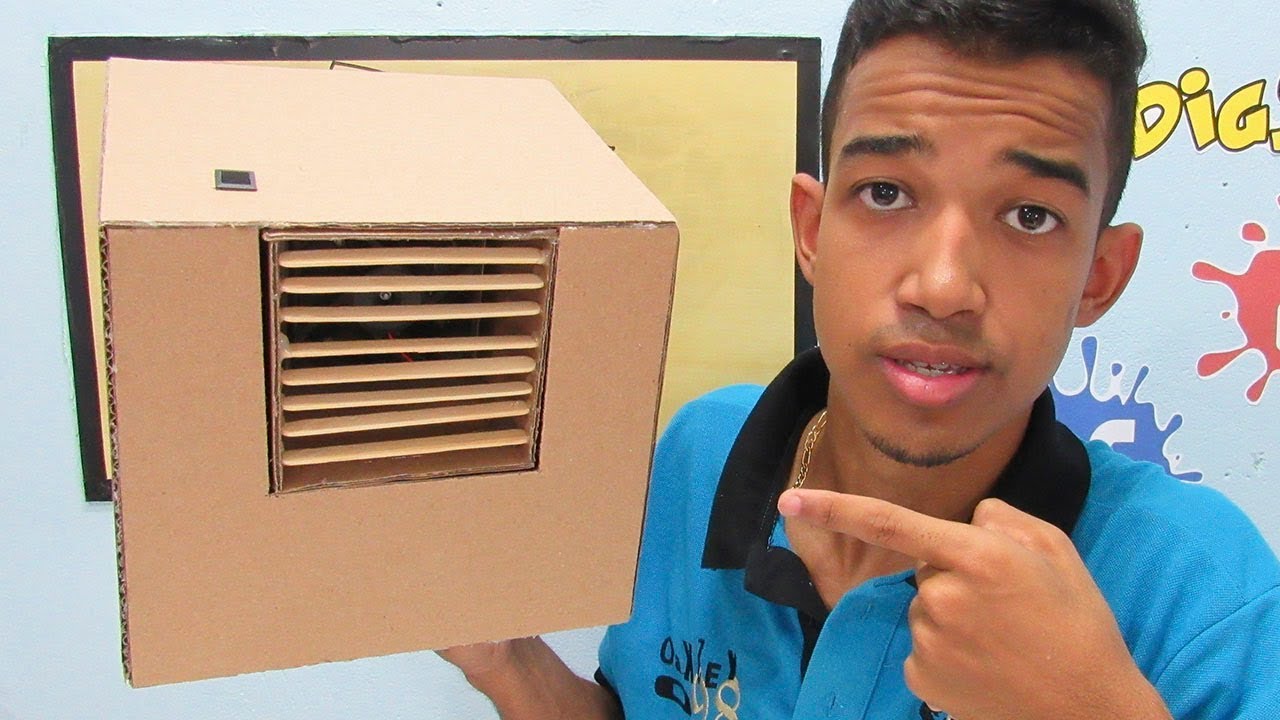 COMO FAZER UM AR CONDICIONADO ELÉTRICO CASEIRO - YouTube