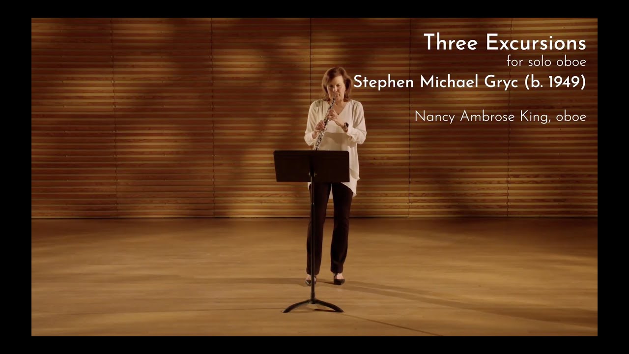 Stephen Michael Gryc, Three Excursions for solo oboe - YouTube