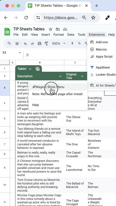 New Feature in Google Sheets Tutorial- Automatic Formatting and Table Creation- Saves Time ...