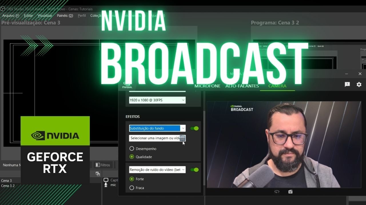 Nvidia Broadcast no OBS STUDIO | RTX 3050 - YouTube