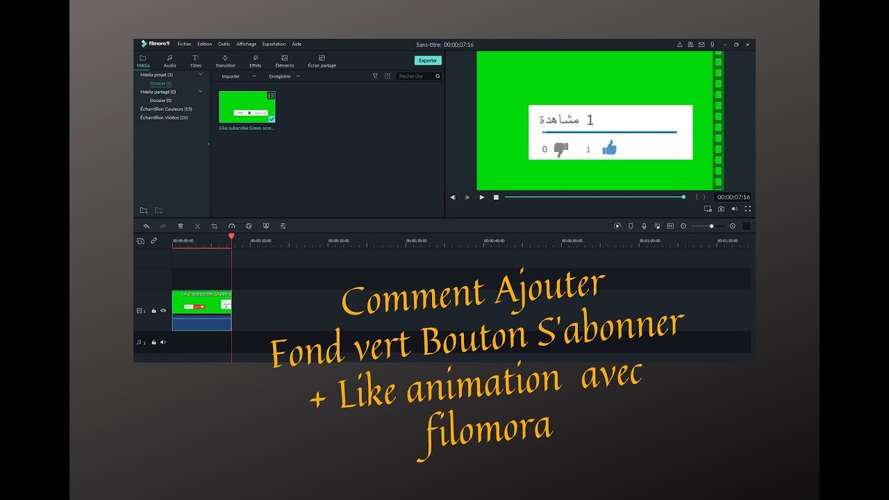 Commet ajouter Bouton s'abonner+like animation تطبيق زر الاشتراك - YouTube