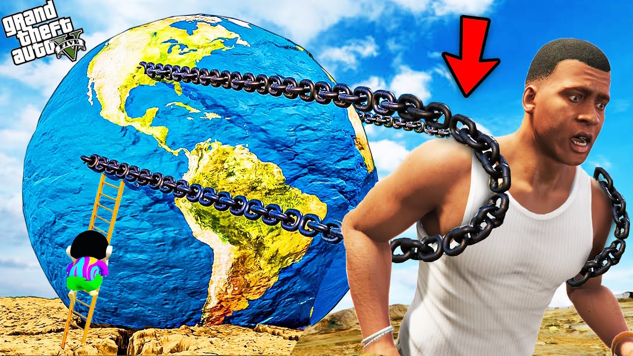 GTA 5 : Franklin Become Strongest Man Ever To Pull Whole Earth in GTA 5 ...