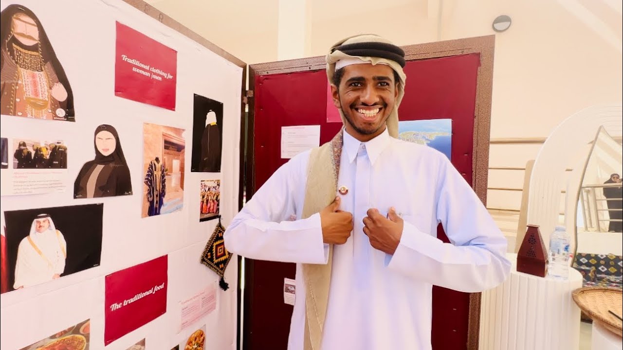 Student of Foundation level representing Qatar at the EXPO_ UTAS Ibri ...