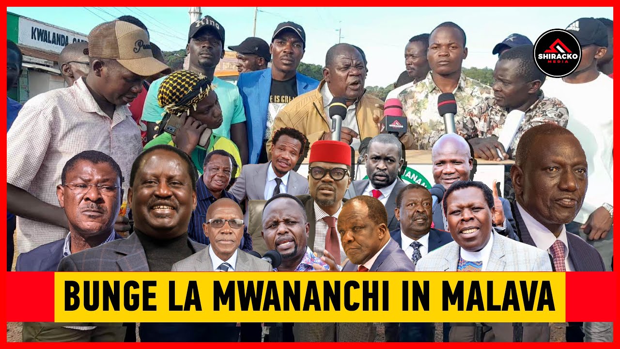 DRAMA ERRUPTS AFTER BUNGE LA MWANANCHI STORMS MALAVA TOWN! RUTO'S ...