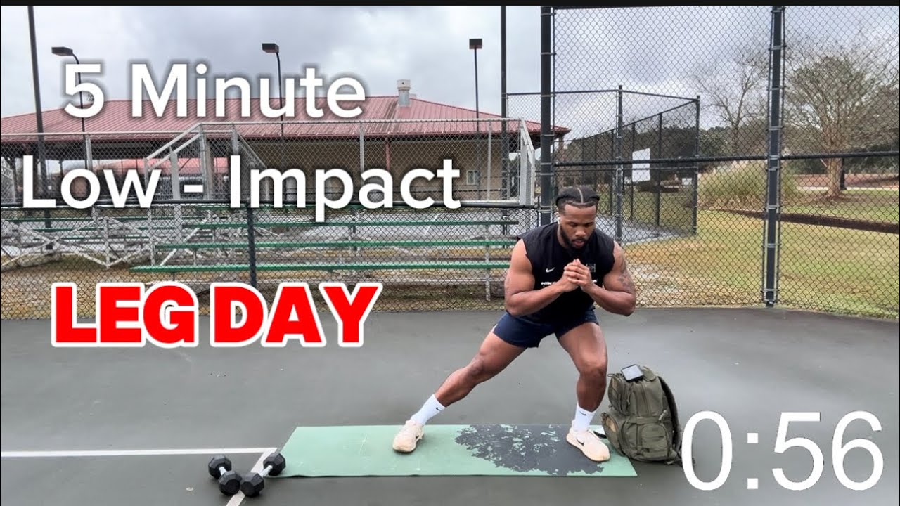 Part 1: 5 Minute Low Impact Leg Workout For Flabby Leg Beginners ( No ...