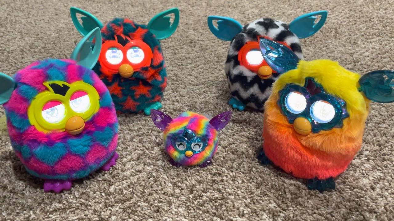 Four Furby Booms in Four Different Personalities Talking to Sandy the ...