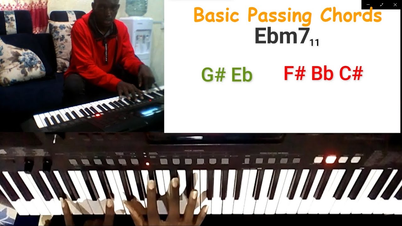 C# intermediate lesson diminished passing chords - YouTube