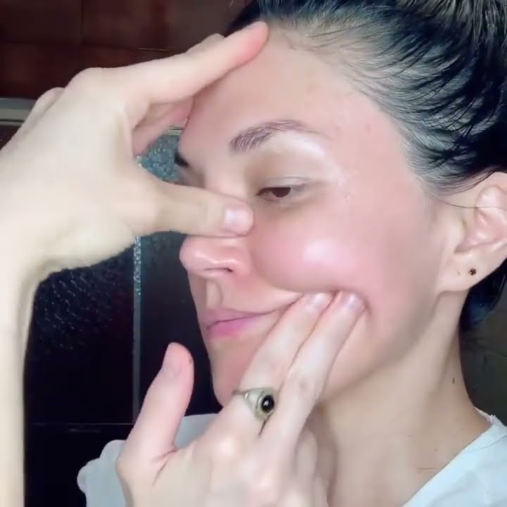 Relieve tension in the face, train facial muscles upward and increase ...