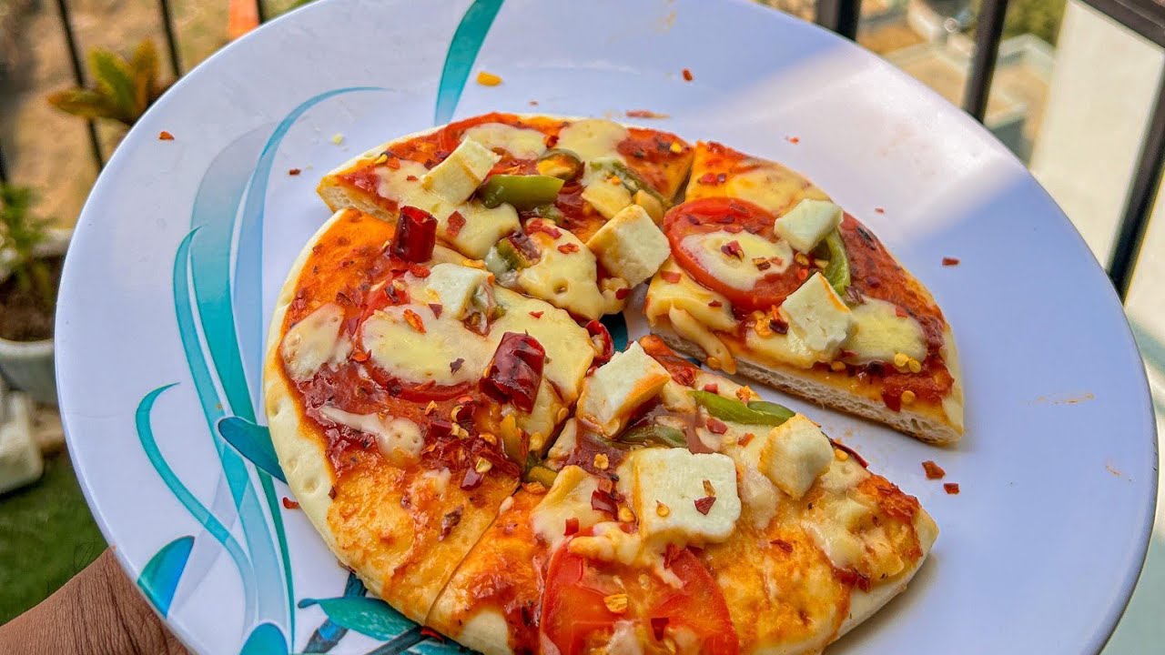 Easy Jain Tawa Pizza | Jain Pizza | तवा पिज़्ज़ा रेसिपी | Pizza at home ...
