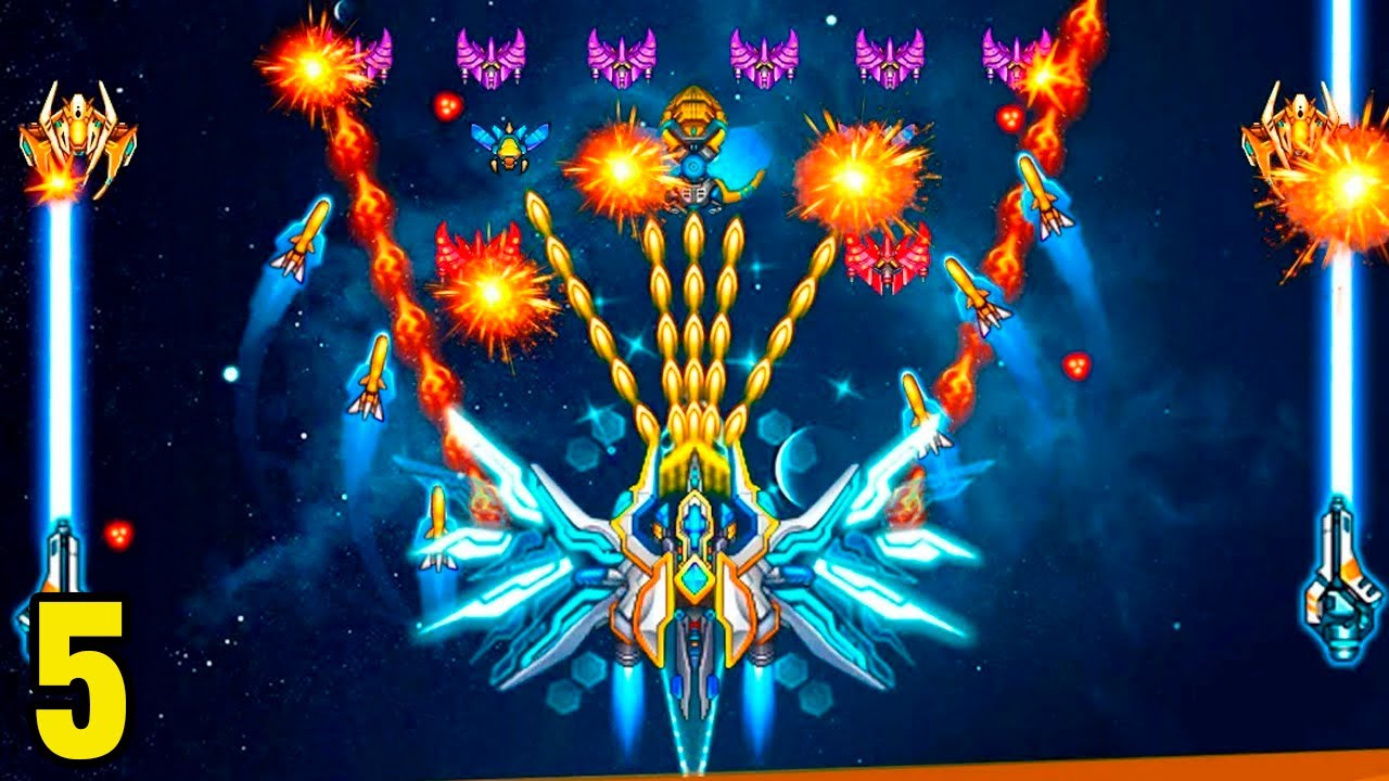 Galaxy Sky Shooting Best Bulletstorm Spaceship Game Mobile Part 5 - YouTube