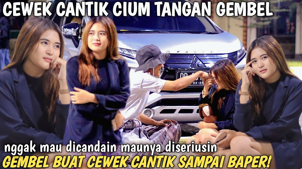 PRANK SHOLAWAT CEWEK CANTIK MENYESAL SAMPAI CIUM TANGAN GEMBEL - YouTube