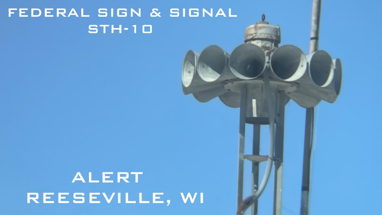 Federal Sign & Signal STH-10 - Alert - Reeseville, WI - YouTube