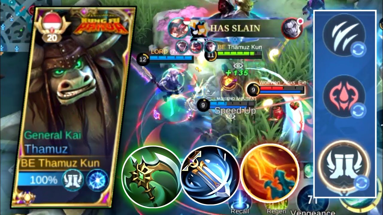 THAMUZ SET EMBLEM AND BUILD TERKUAT DAN TERSAKIT 2023 - Mobile Legends ...