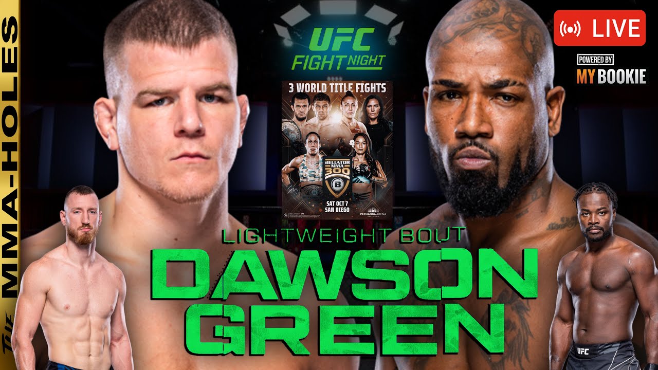 🔴UFC Vegas 80: Dawson vs Green + Bellator 300: Nurmagomedov vs Brent ...