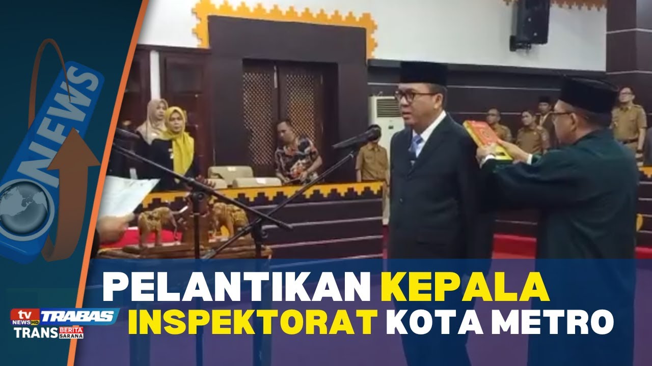 RESMI,BAMBANG LANTIK HENDRI DUNAN JADI KEPALA INSPEKTORAT METRO - YouTube