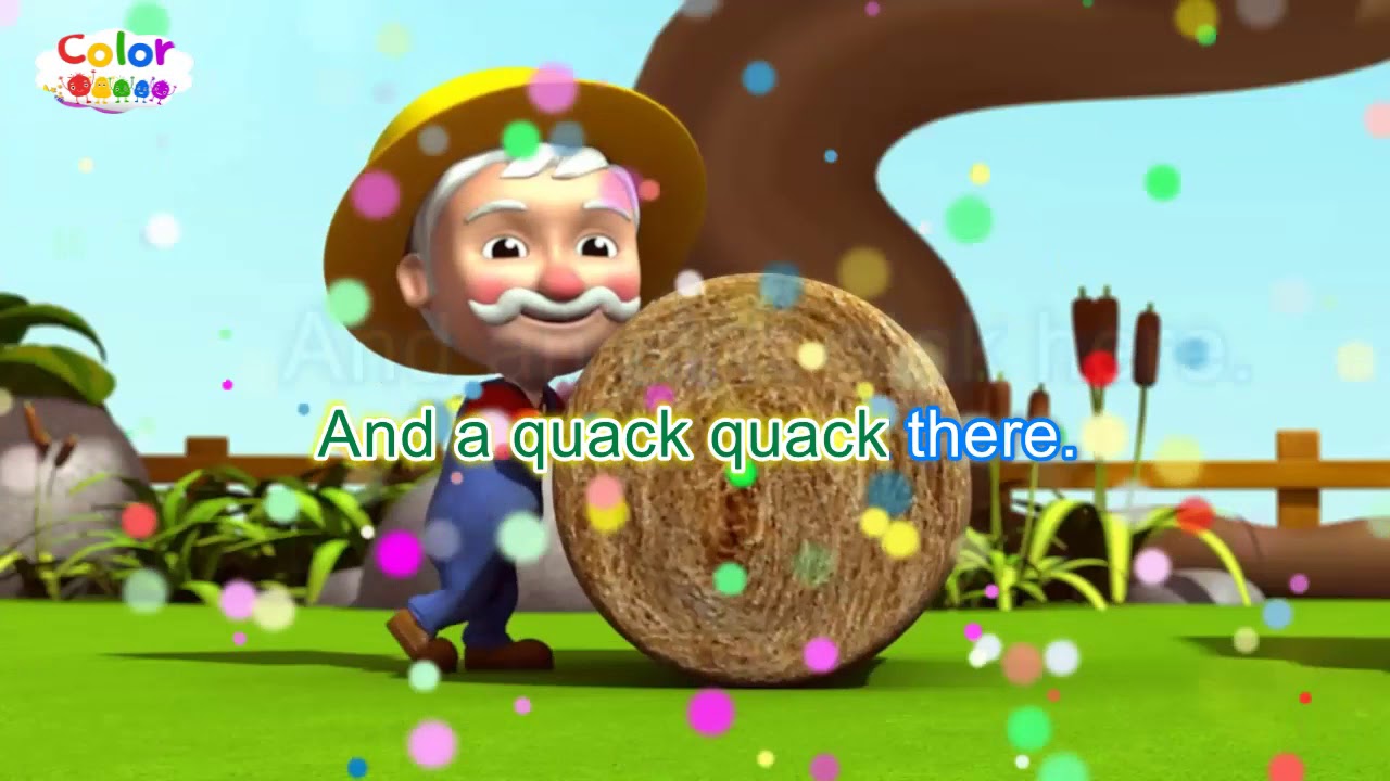 Old MacDonald Had a Farm | Songs - Karaoke | Cooloring fun - YouTube