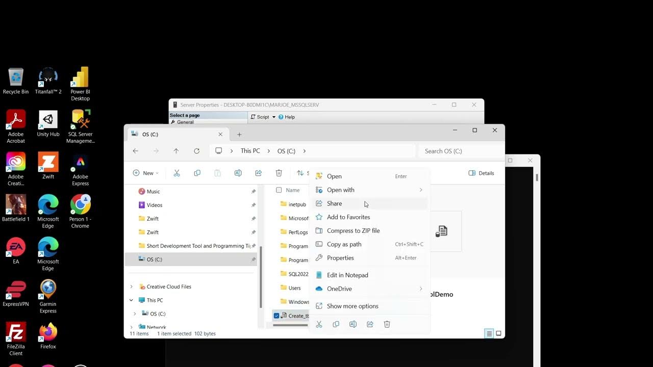 Creating A Table In Sql Server Using Sqlcmd Youtube