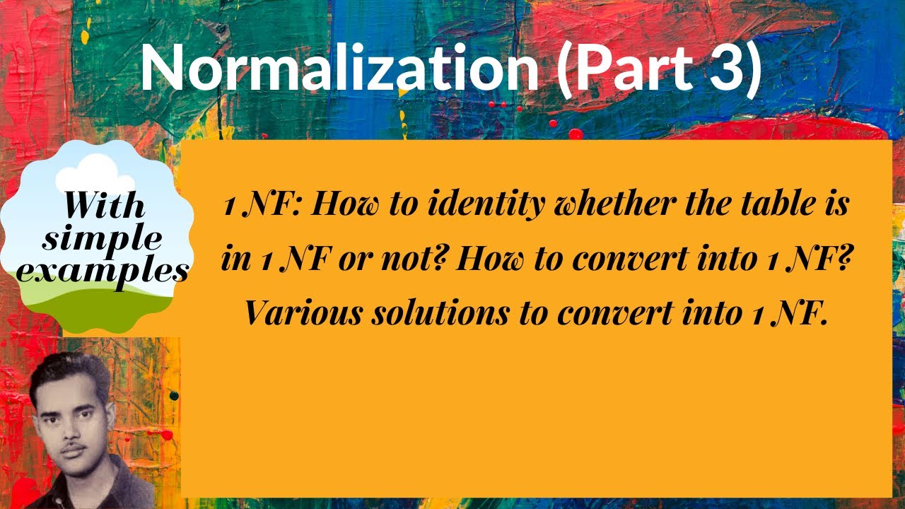 [DB29] How to identity whether the table is in 1NF? How to convert into ...