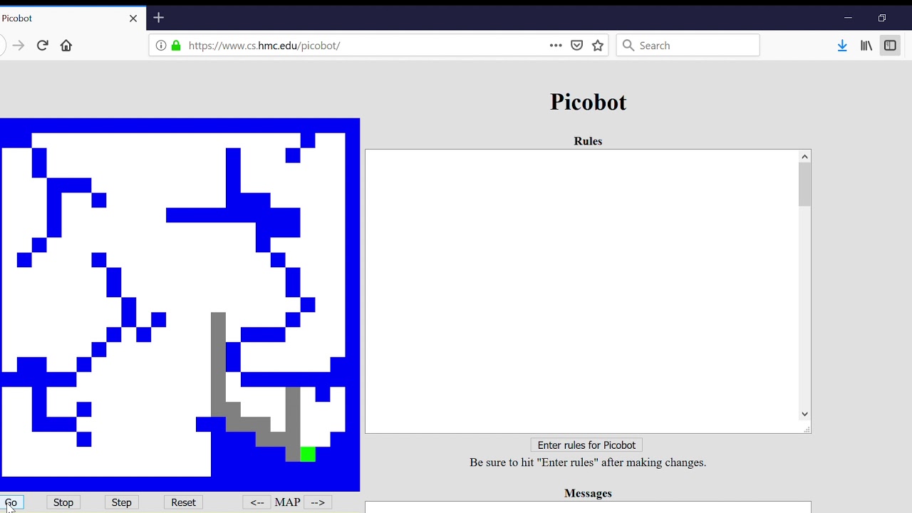 Picobot - Full Solve, One Algo - YouTube
