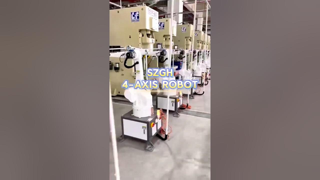 SZGH 4 axis robot stamping and loading applications#industrial #machine #robot #cnc #factory # ...
