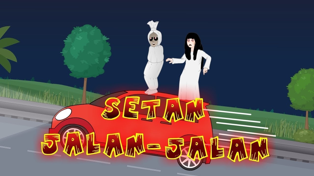 Kuntilanak Naik Mobil | Kartun Horor Lucu | Irpan dan Irma - YouTube
